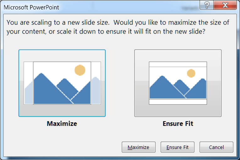 Changing your PowerPoint slide sizing – One Minute Office Magic