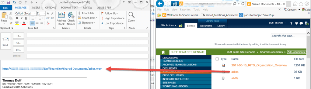 Dragging and dropping attachments to an Outlook email – One Minute ...