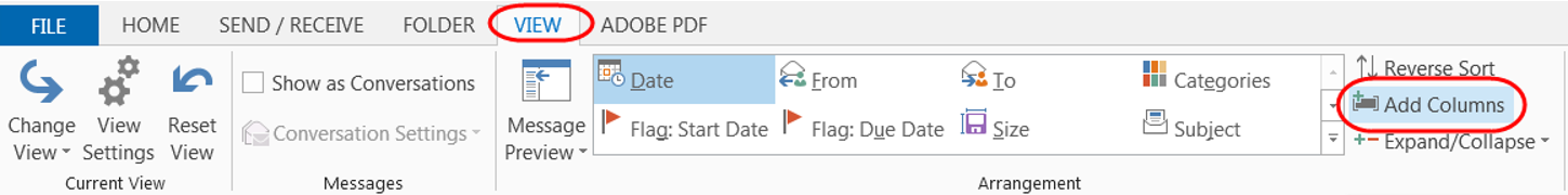 Change up your email view columns in Outlook – One Minute Office Magic