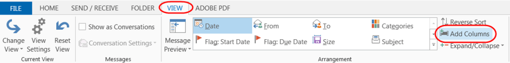 Change up your email view columns in Outlook – One Minute Office Magic