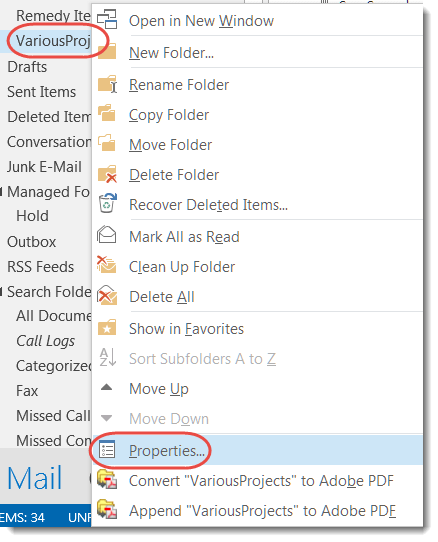 Showing total number of items in an Outlook folder – One Minute Office ...