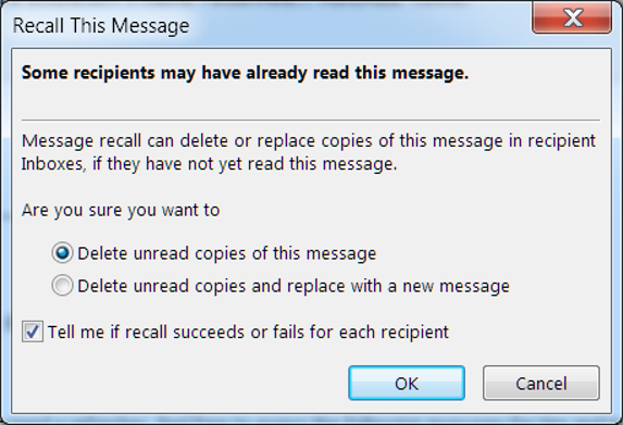 How to recall unread messages in Outlook – One Minute Office Magic