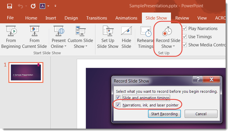 Using the electronic laser pointer in PowerPoint – One Minute Office Magic
