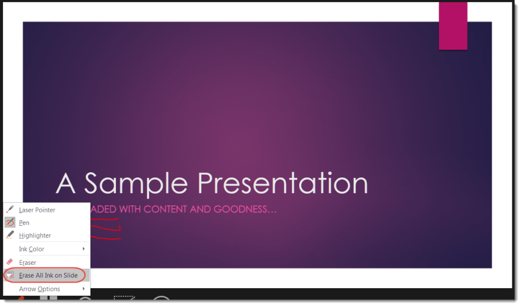 Using the Pen to mark up your PowerPoint slides – One Minute Office Magic