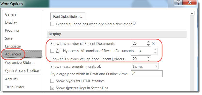 Managing your Recent Files list in Microsoft Office programs – One ...