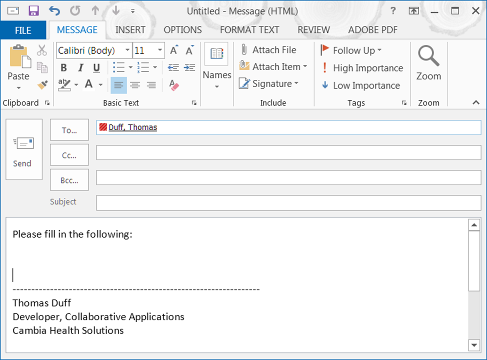 How to edit one of your Outlook templates – One Minute Office Magic