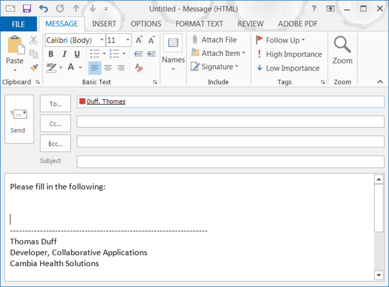 How to edit one of your Outlook templates – One Minute Office Magic