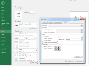 Printing the row letters and column numbers on an Excel spreadsheet ...