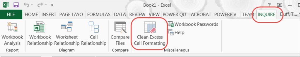 Removing excess formatting from an Excel spreadsheet – One Minute ...