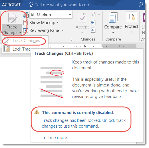 Locking the Track Changes feature in Word – One Minute Office Magic
