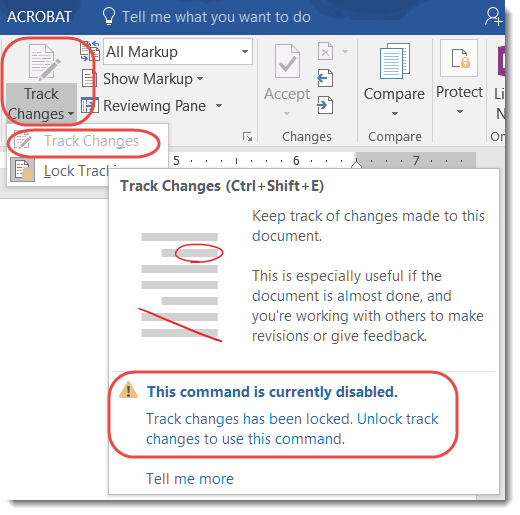 Locking the Track Changes feature in Word – One Minute Office Magic