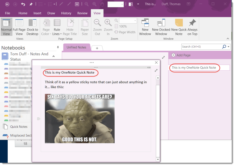 The OneNote Quick Notes feature you’ve likely never heard of… – One ...