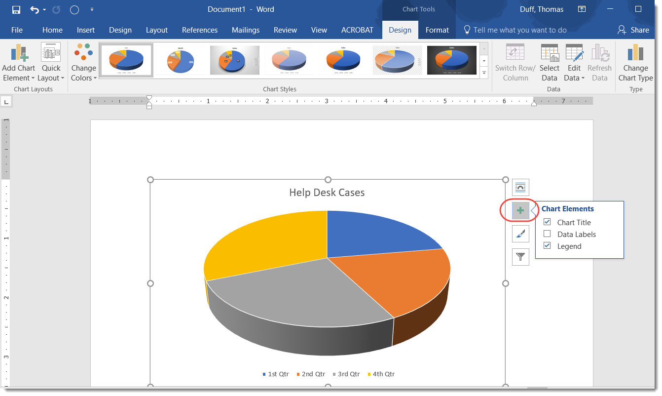 Quick charting from within Word – One Minute Office Magic