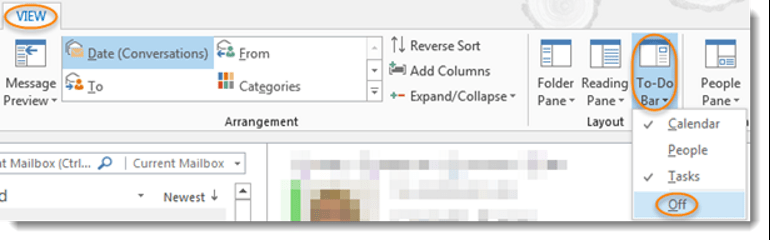 Outlook – Minimizing Screen Items – One Minute Office Magic