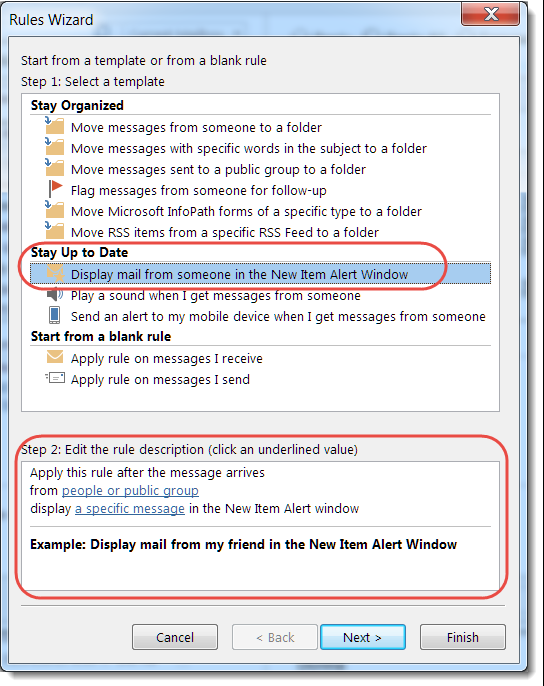 Getting Outlook notifications for important emails – One Minute Office ...