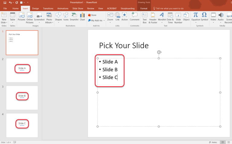 Linking to other slides in a PowerPoint presentation – One Minute ...