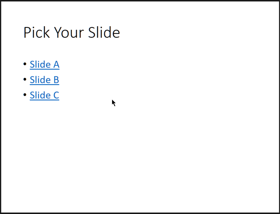 Linking to other slides in a PowerPoint presentation – One Minute ...