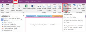 Audio recording in OneNote – One Minute Office Magic