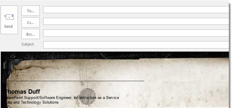 Adding background colors and images to Outlook emails – One Minute ...