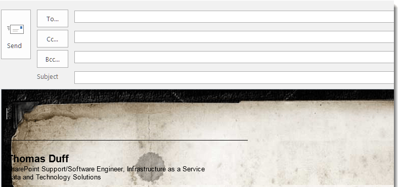 Adding background colors and images to Outlook emails – One Minute ...