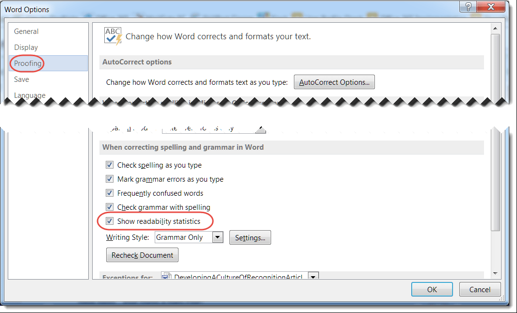 Checking the readability of your Word documents – One Minute Office Magic