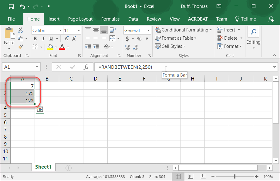 Generating random numbers in Excel – One Minute Office Magic
