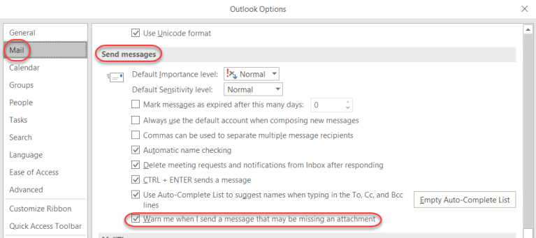Outlook’s reminder when you forget your email attachment – One Minute ...