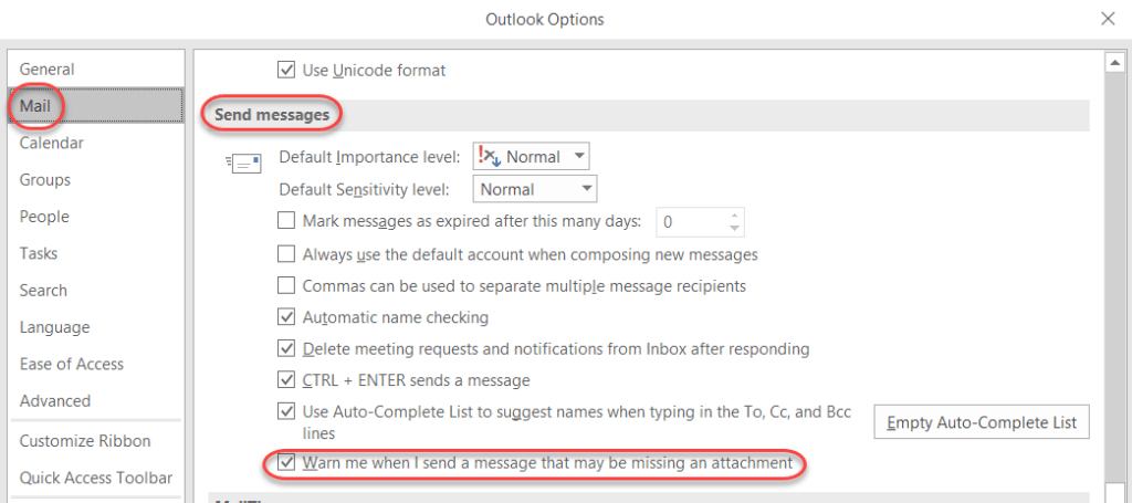 Outlook’s reminder when you forget your email attachment – One Minute ...