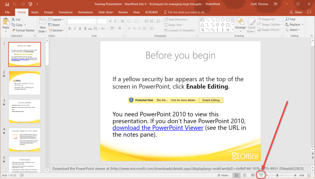 Jumping to a specific slide in PowerPoint (without letting your ...