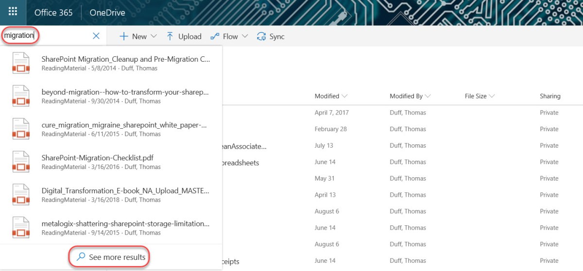Using the Search function in OneDrive – One Minute Office Magic