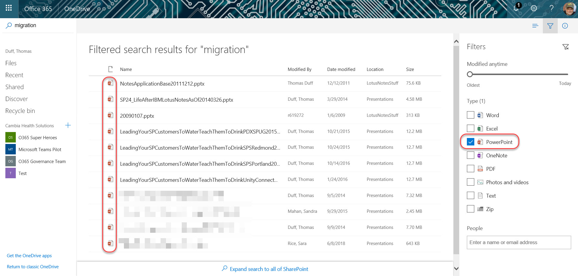 Using the Search function in OneDrive – One Minute Office Magic