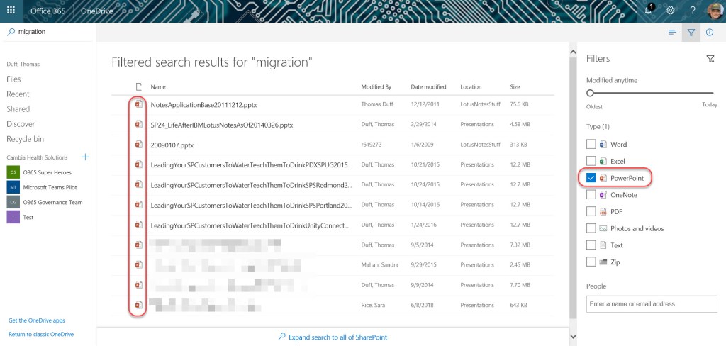 Using the Search function in OneDrive – One Minute Office Magic