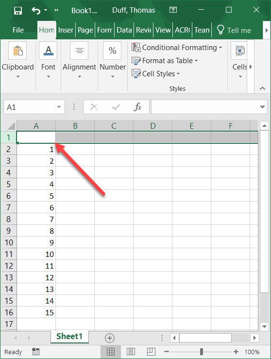 Inserting multiple blank lines in an Excel spreadsheet – One Minute ...