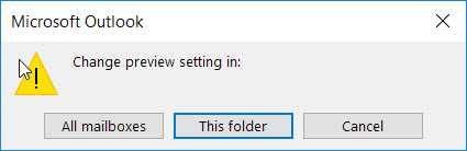Outlook Message Preview – changing the number of lines to show – One ...