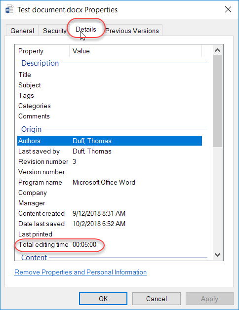 Finding the length of time you’ve spent in a Word document – One Minute ...