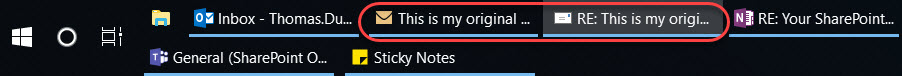 Closing original emails in Outlook when replying or forwarding… – One ...