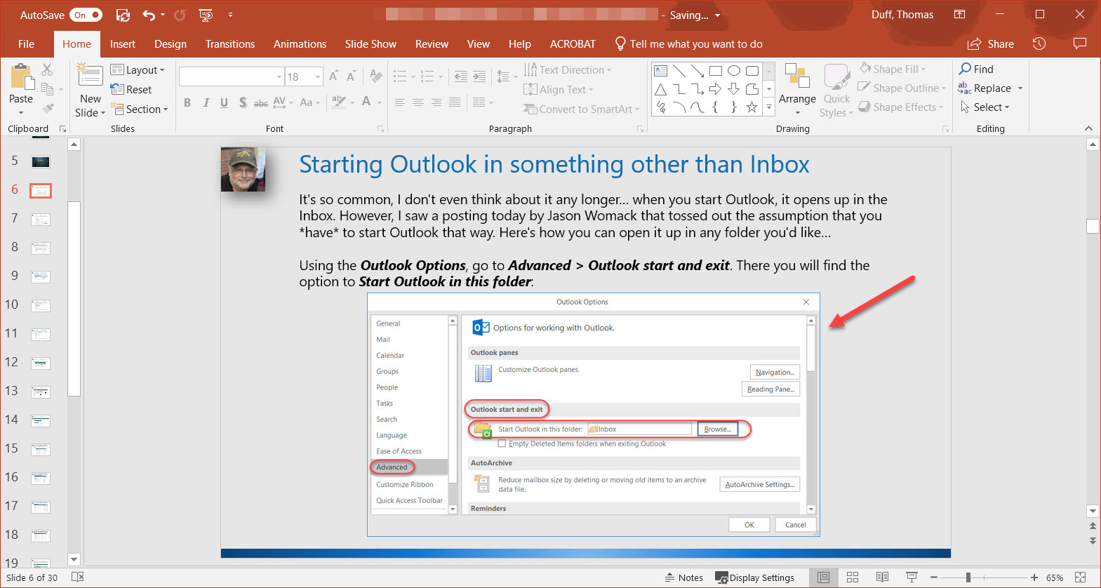Adding shadowing to your PowerPoint images – One Minute Office Magic