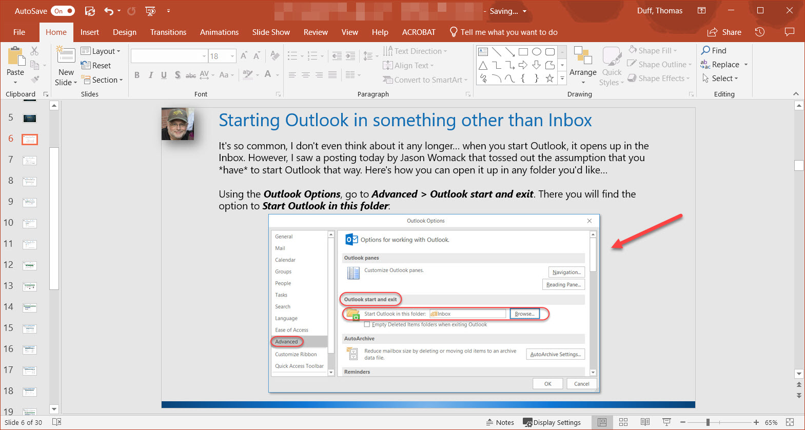 Adding shadowing to your PowerPoint images – One Minute Office Magic