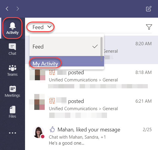 Using your Activity Stream in Microsoft Teams – One Minute Office Magic