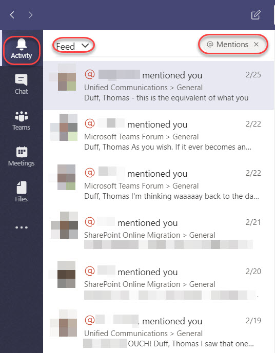 Using your Activity Stream in Microsoft Teams – One Minute Office Magic