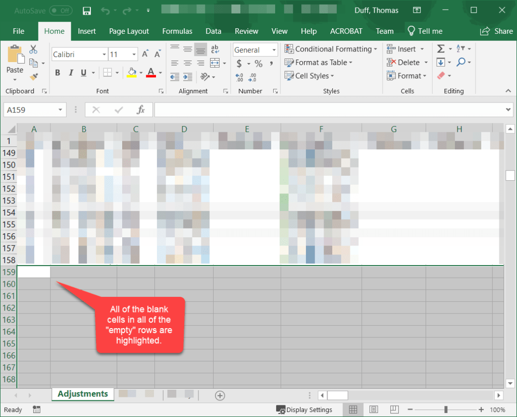 Smaller Excel spreadsheets by removing “blank” cells – One Minute ...