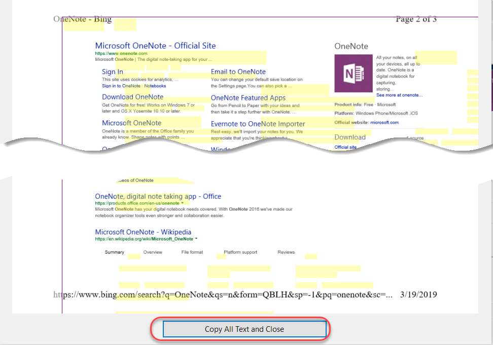 Printing content to OneNote – One Minute Office Magic