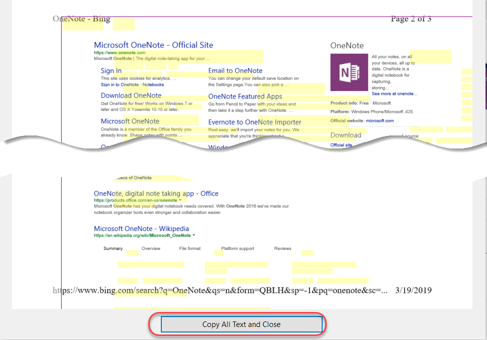 Printing content to OneNote – One Minute Office Magic