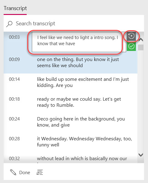Editing your video transcript in Microsoft Stream – One Minute Office Magic