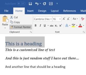 Using the Word Format Painter – One Minute Office Magic