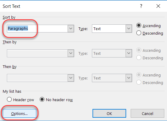 Sorting a list of content in Word – One Minute Office Magic