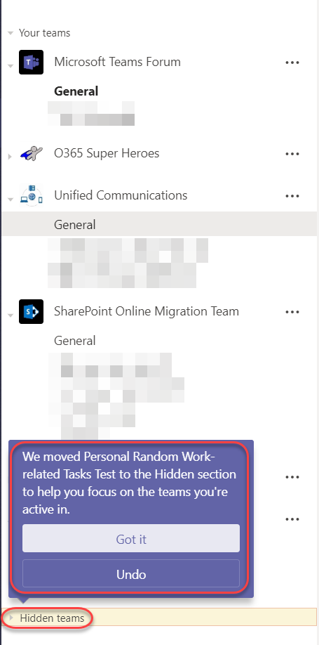 Decluttering your Microsoft Teams list of workspaces – One Minute ...
