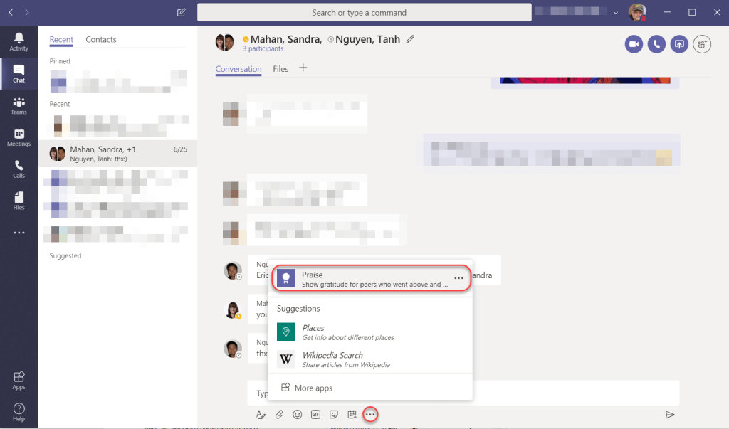 Giving people Praise in Microsoft Teams – One Minute Office Magic