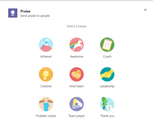 Giving people Praise in Microsoft Teams – One Minute Office Magic