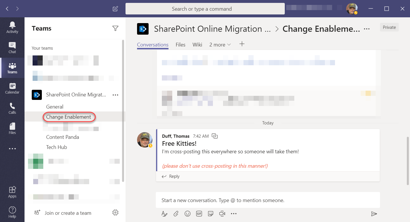 Channel cross-posting in Microsoft Teams – One Minute Office Magic